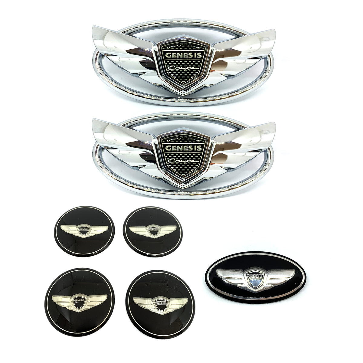 Hyundai Genesis Coupe "wing" Emblem 7 pcs Set – Zerostain Automotive
